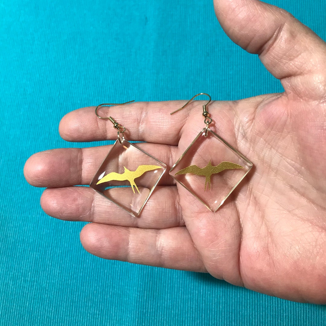 Iwa Bird Earrings Soaring Frigate Bird Earrings - Etsy