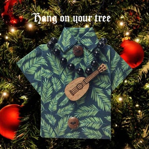Aloha Shirt Ornament Hawaiian Christmas Ornament Honolulu With ...