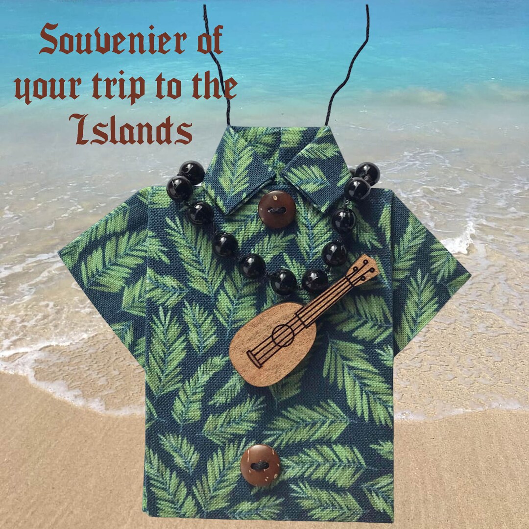 Aloha Shirt Ornament Hawaiian Christmas Ornament Honolulu With ...
