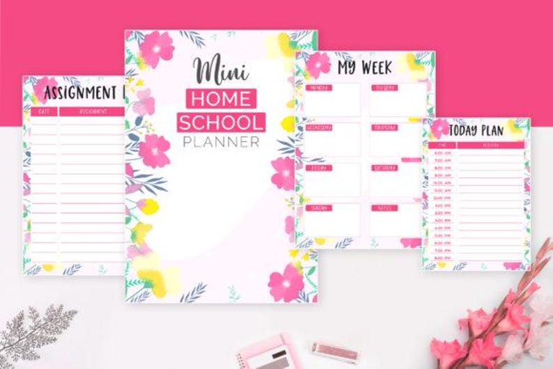 Homeschool Planner - Printable - Lesson Planner - Weekly Planner ...