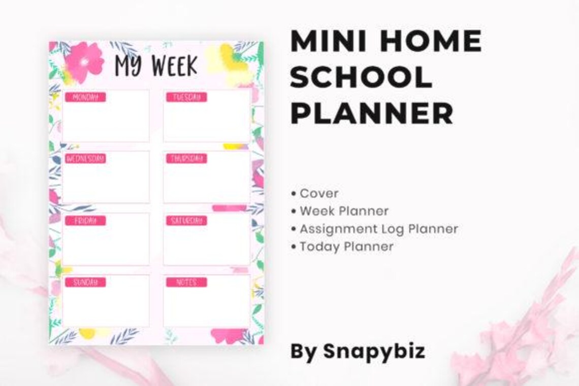 Homeschool Planner - Printable - Lesson Planner - Weekly Planner ...