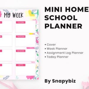 Homeschool Planner - Printable - Lesson Planner - Weekly Planner ...