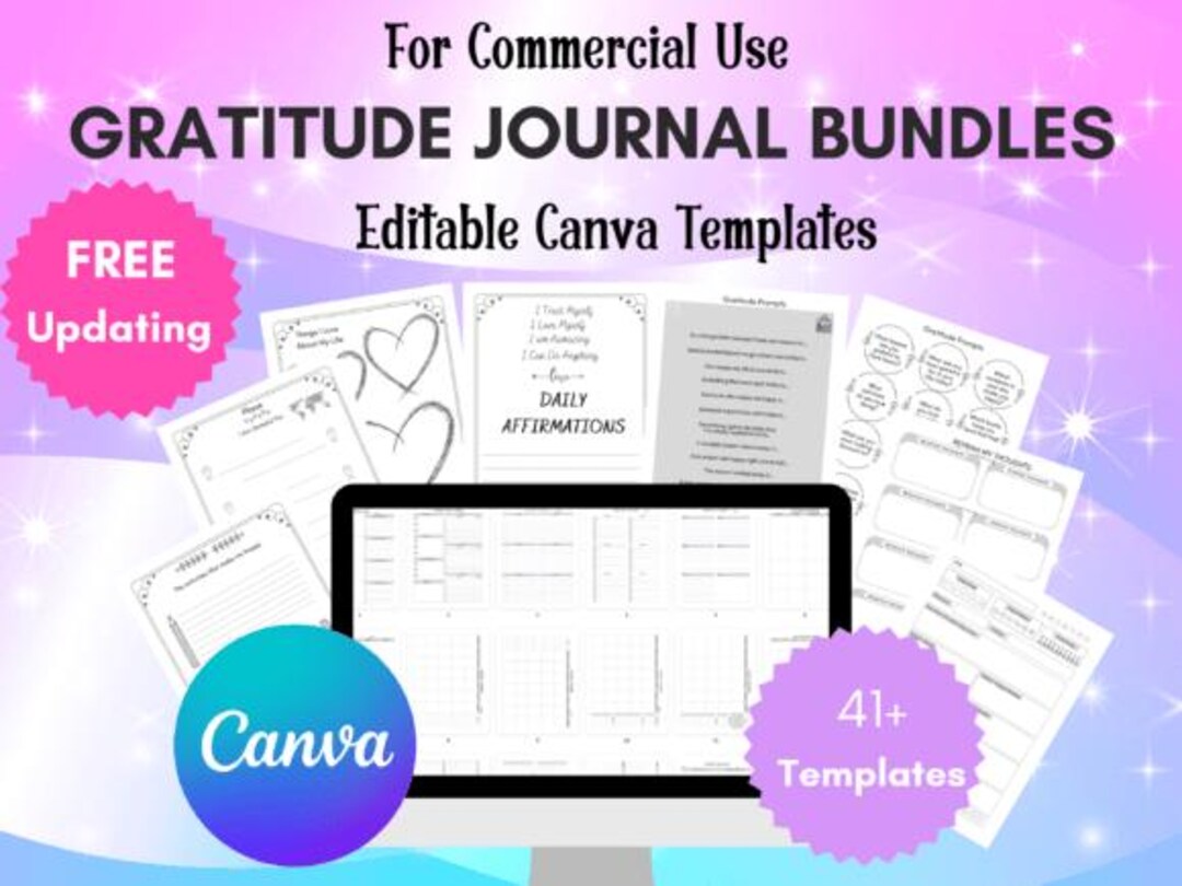 Digital Gratitude Journal, Self Care Planner, Undated iPad Planner ...