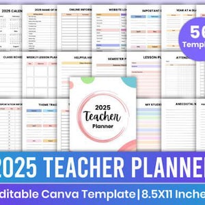 2025 Planner Template With Hyperlinked | Pink Digital Planner ...