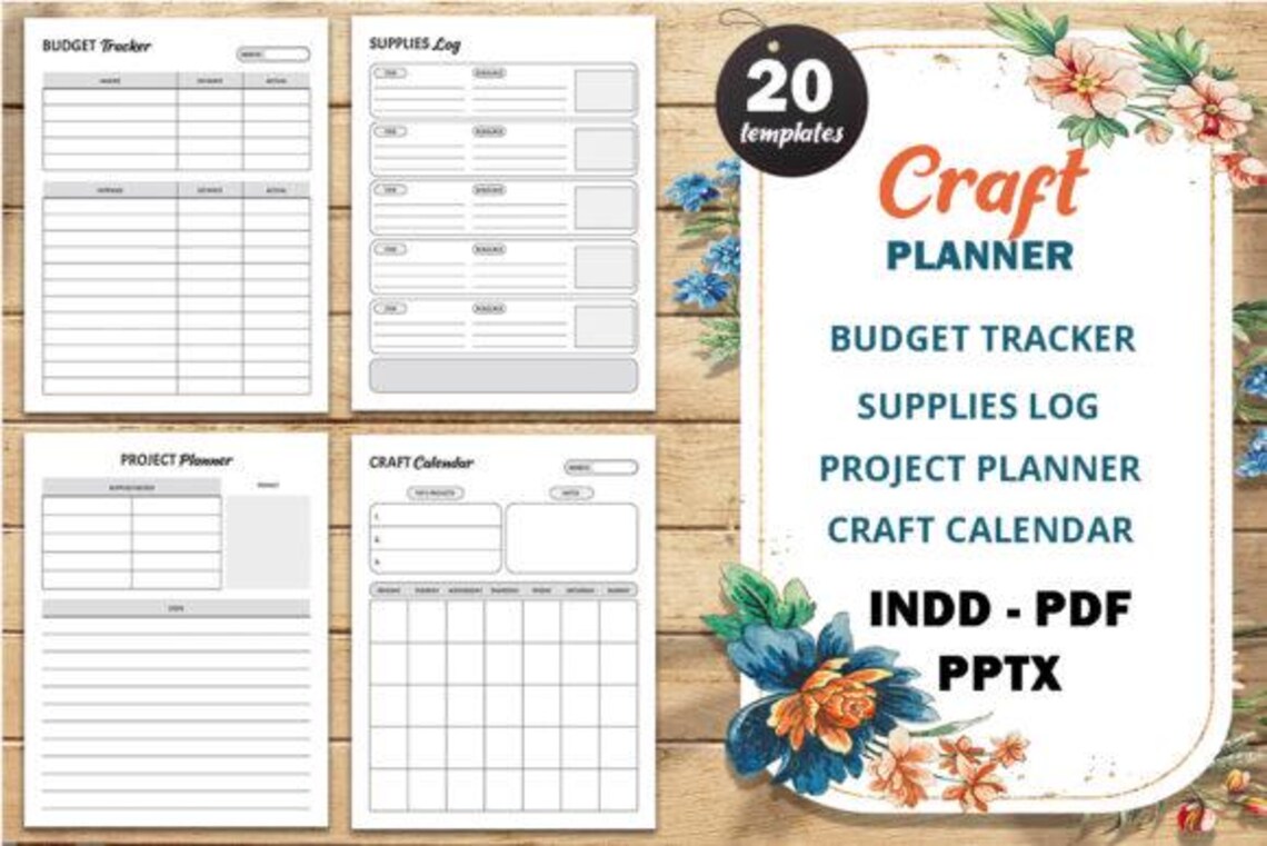 Craft Project Binder, Craft Planner, Craft Project Planner PDF, Craft ...