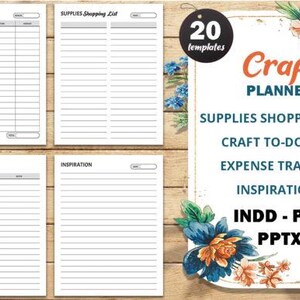 Craft Project Binder, Craft Planner, Craft Project Planner PDF, Craft ...