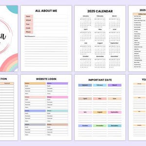 2025 Planner Template With Hyperlinked | Pink Digital Planner ...