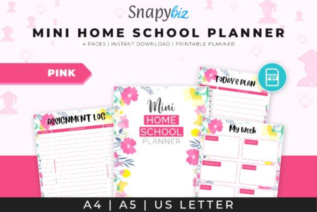 Homeschool Planner - Printable - Lesson Planner - Weekly Planner ...