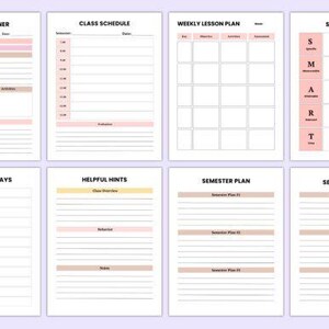 2025 Planner Template With Hyperlinked | Pink Digital Planner ...