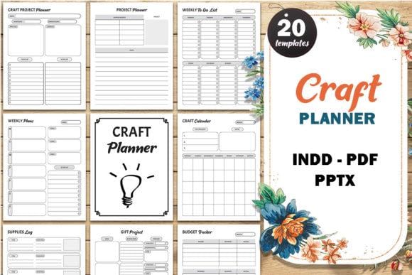 Craft Project Binder, Craft Planner, Craft Project Planner PDF, Craft ...