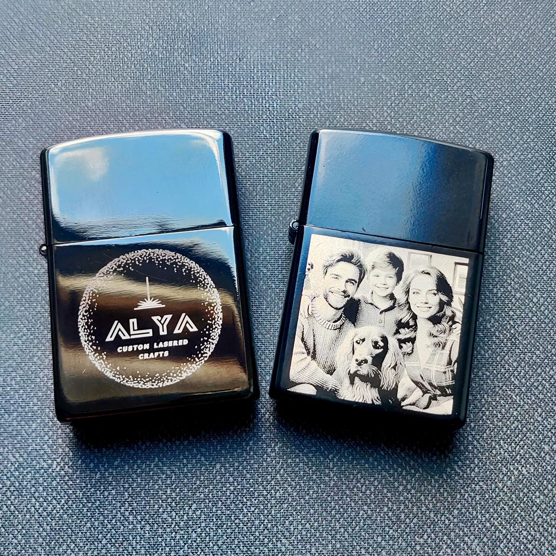 Personalised Zippo Lighter , Classic Custom Lighter , Gift for Him ...