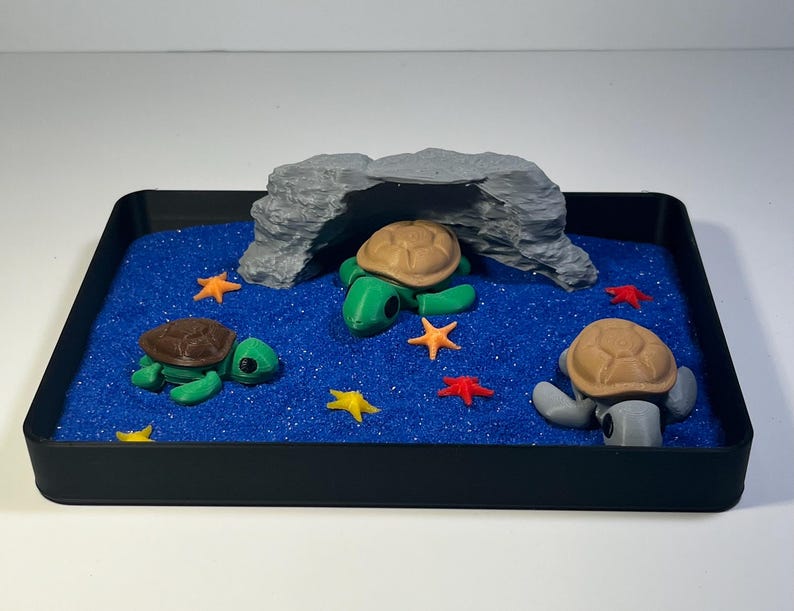 Sea Turtle Zen Garden | Zen Garden | Articulating Animal | Gift Idea ...