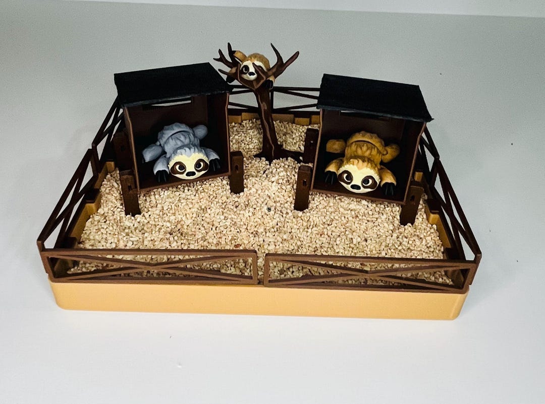 Sloth 3D Printed Zen Garden: Articulating Animal Desk Pet - Etsy