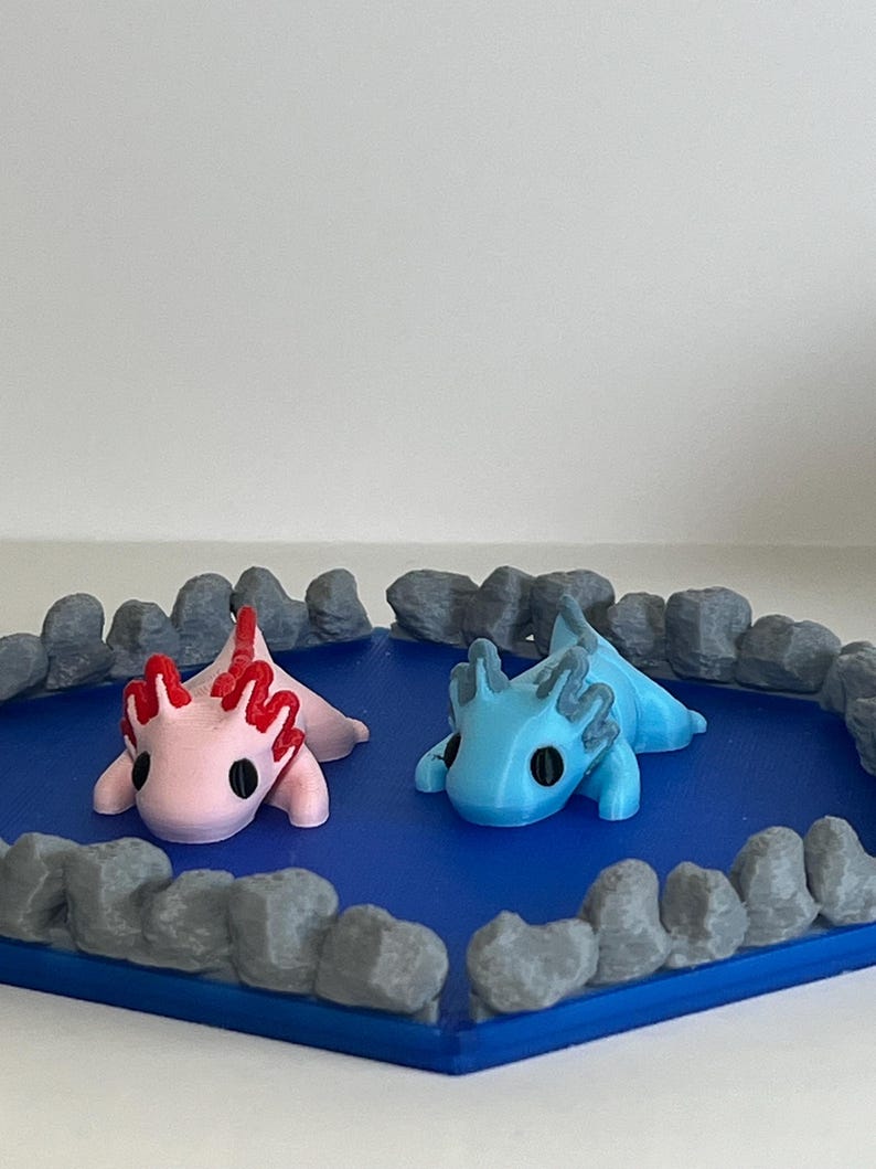 Axolotl Pen Pal | Flexi Kit | Articulating Animal | Gift Idea | Desk ...