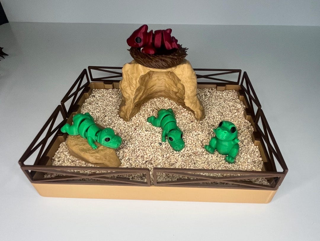 T-rex 3D Printed Zen Garden - Etsy