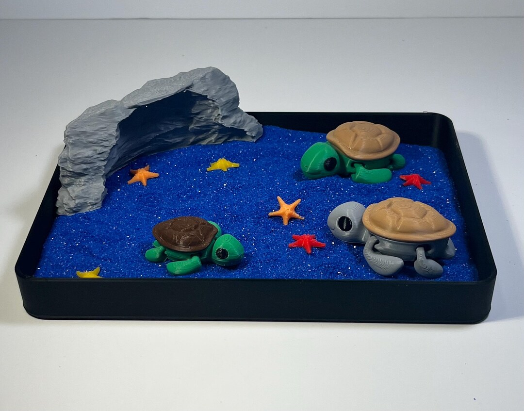 Sea Turtle Zen Garden | Zen Garden | Articulating Animal | Gift Idea ...