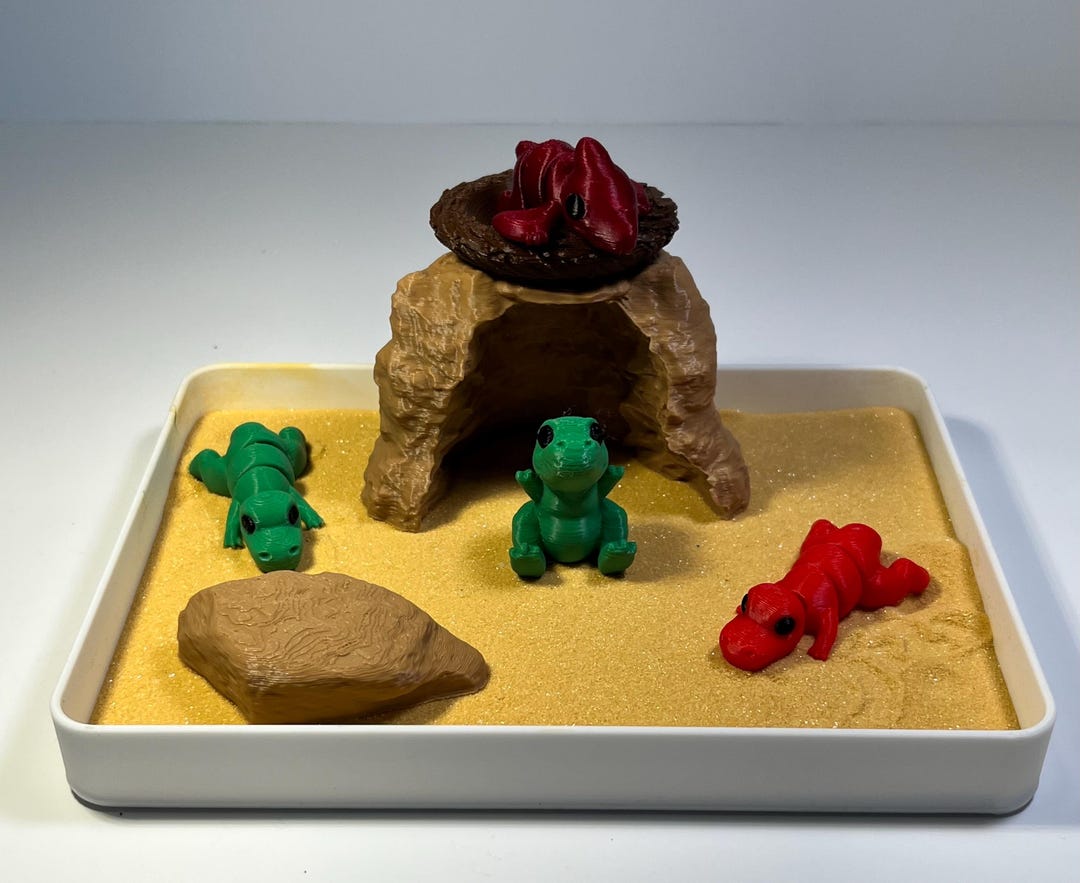 T-rex Zen Garden | Flexi Kit | Articulating Animal | Gift Idea | Desk ...
