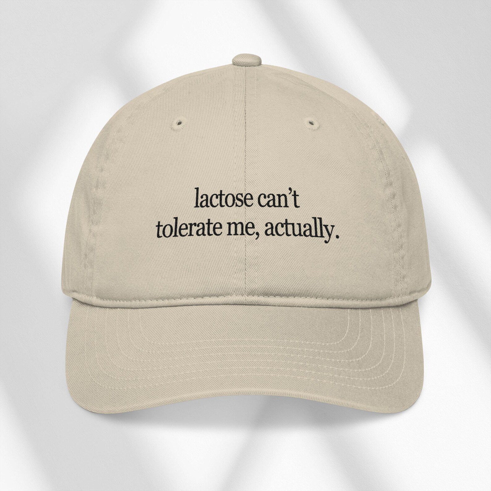 Lactose Intolerance Hat, 90s Funny Embroidered Dad Hat, Dairy Free Gift ...