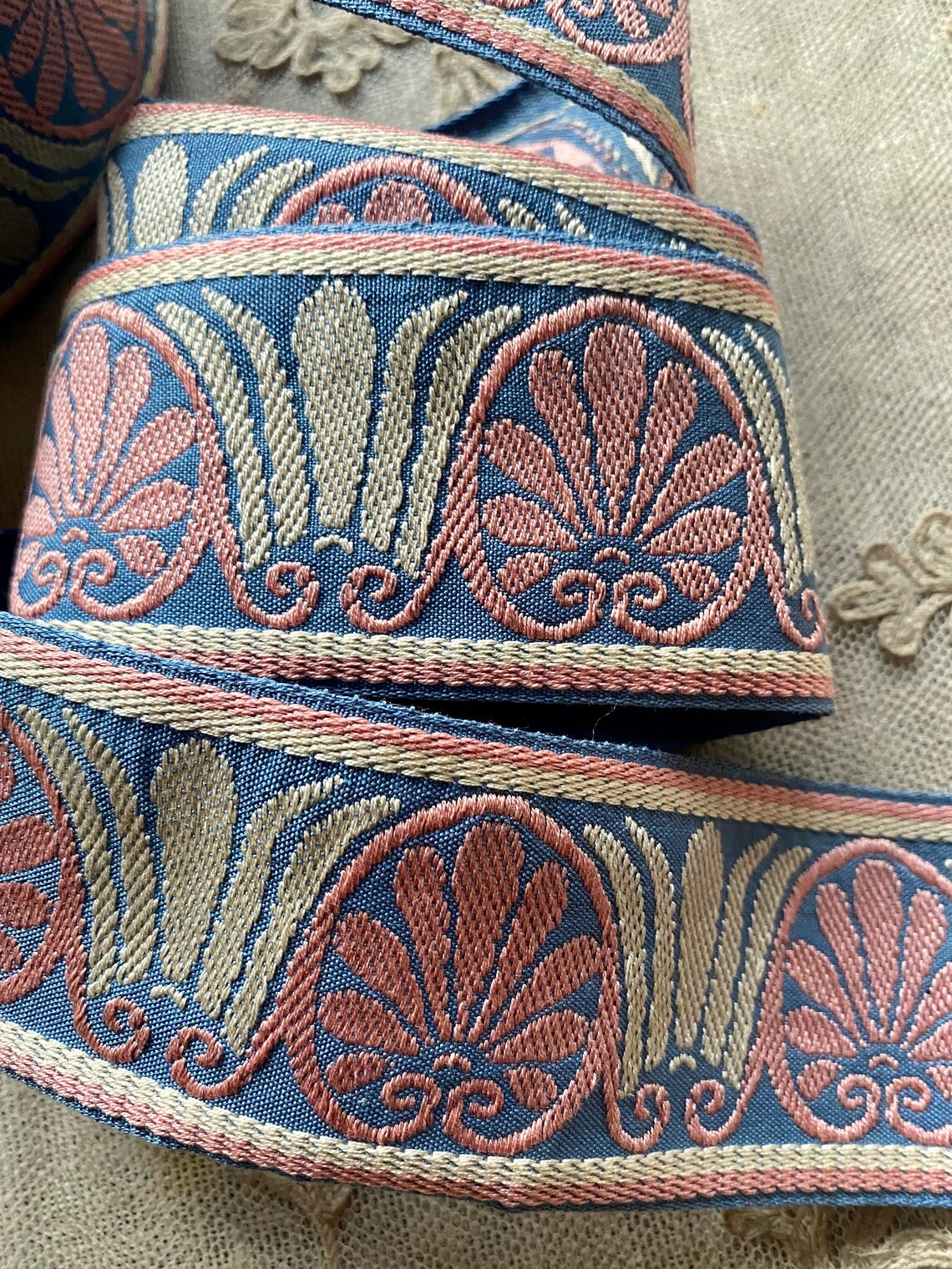 Vintage French Classic Motifs Ribbon - Etsy