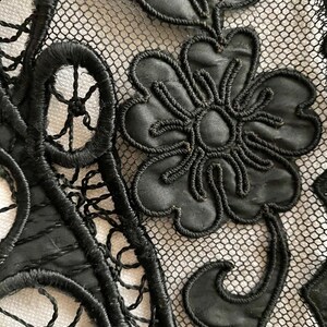 Antique Unfinished Embroidered Appliques on Net Bolero - Etsy
