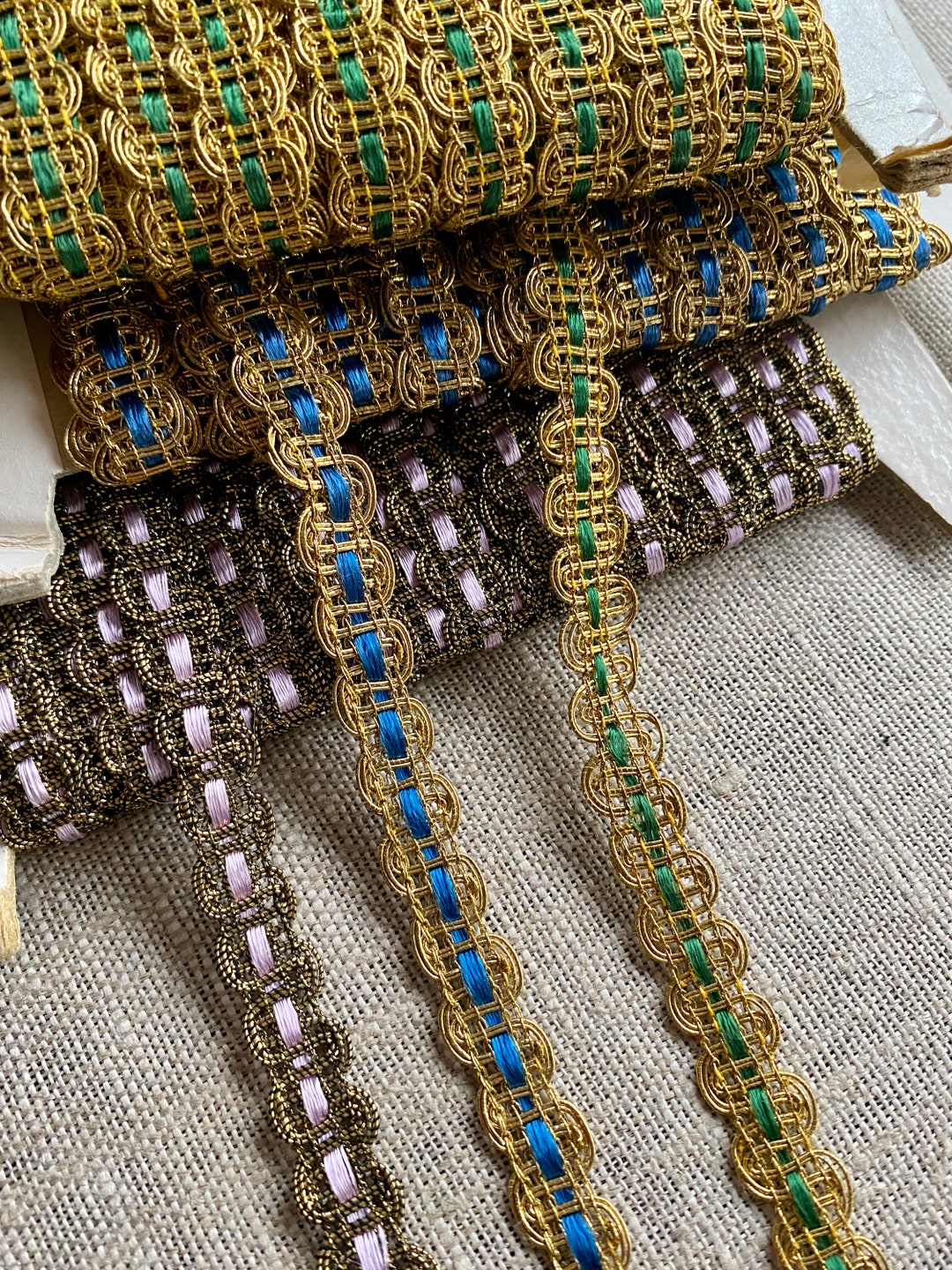 Antique French Gold Metal Trims in Three Color Choices - Etsy