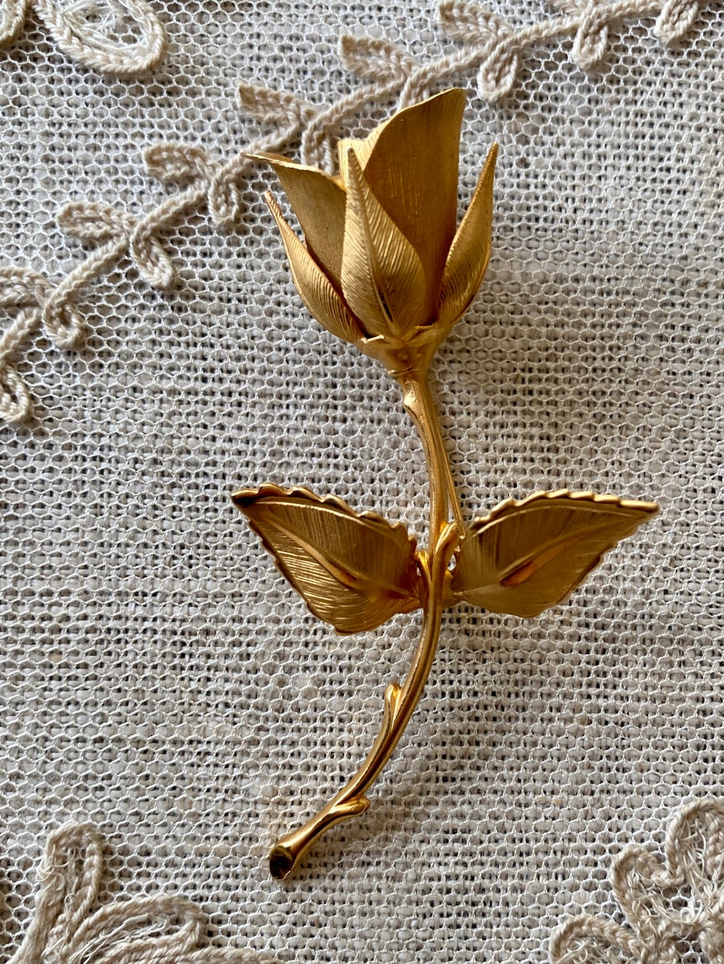 Vintage Rose Pin - Etsy