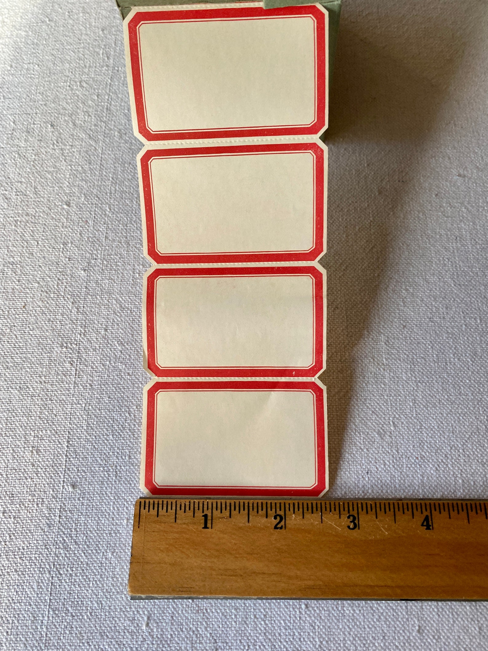 Mid Century Dennison Labels in Four Different Size Choices - Etsy