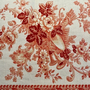 Vintage French Pattern/english Made Toile by the Half Yard - Etsy