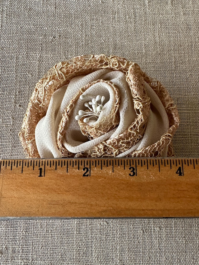 Vintage Large Hand Sewn Roses - Etsy