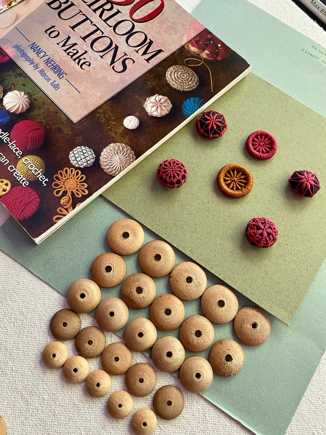 Antique Wooden Button Forms - Etsy UK