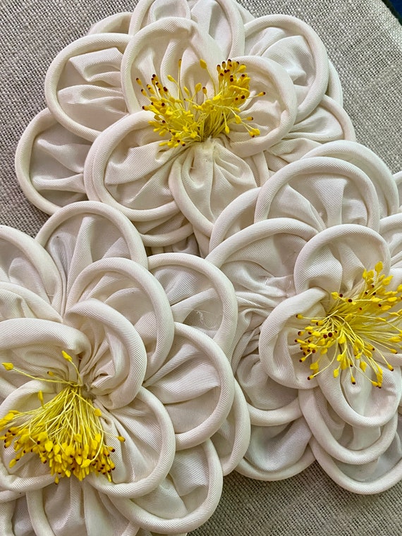 Antique Ribbon Work Rose - Gem