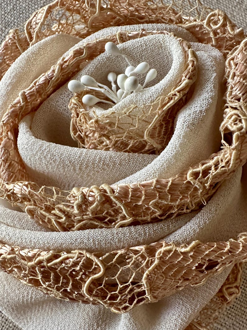 Vintage Large Hand Sewn Roses - Etsy