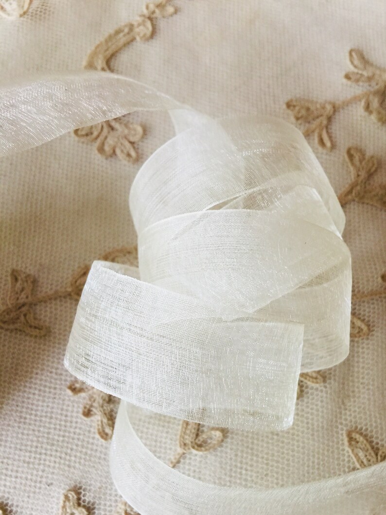 Vintage Silk Organdy Ribbon 10 Yards - Etsy
