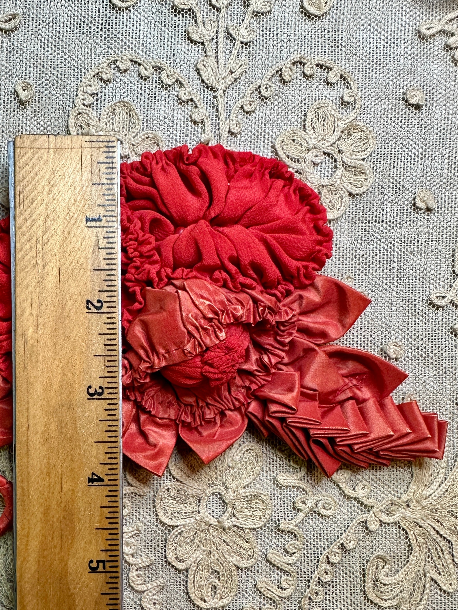 Antique Ribbon Work Applique - Etsy