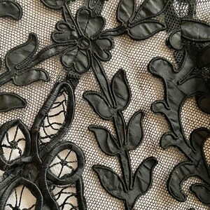 Antique Unfinished Embroidered Appliques on Net Bolero - Etsy