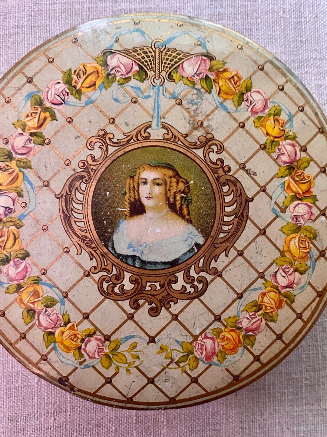 Antique French Chocolate Tin - Etsy