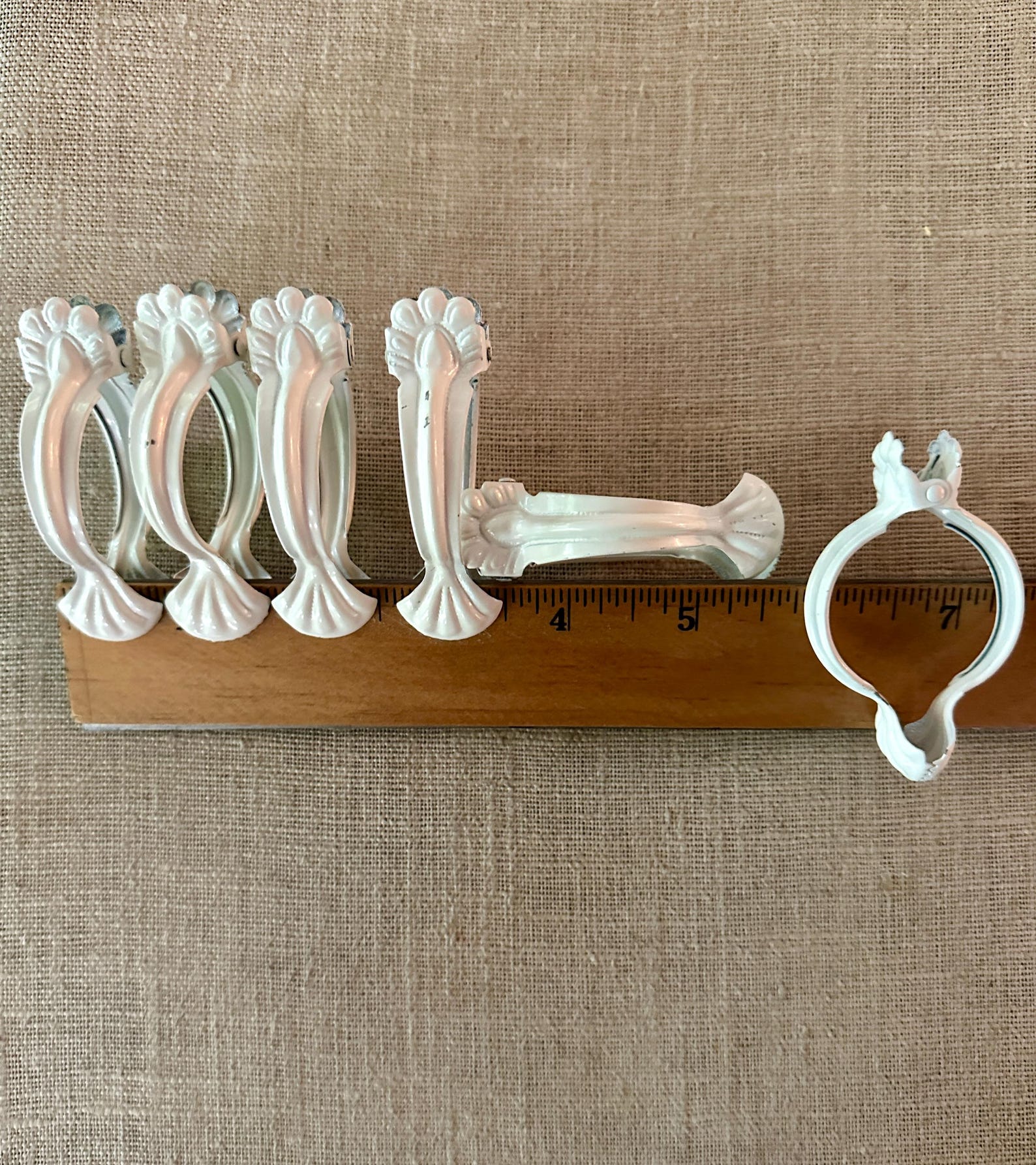 Vintage Brass Plated Café Curtain Clips in Different Size Choices - Etsy UK
