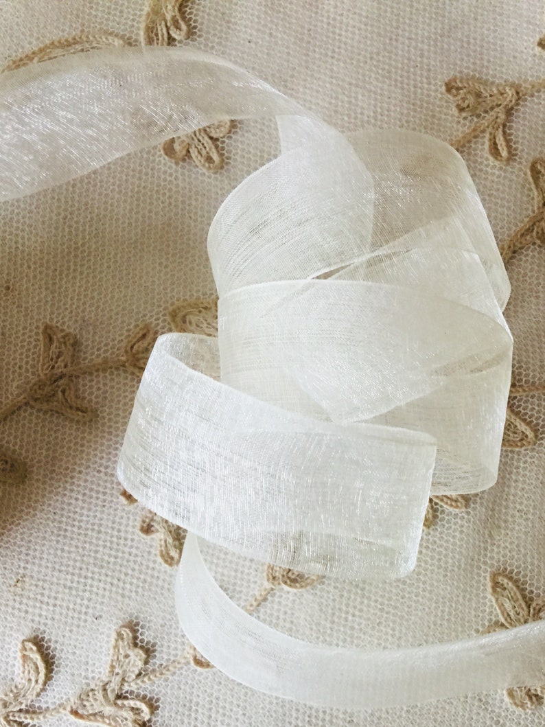 Vintage Silk Organdy Ribbon 10 Yards - Etsy