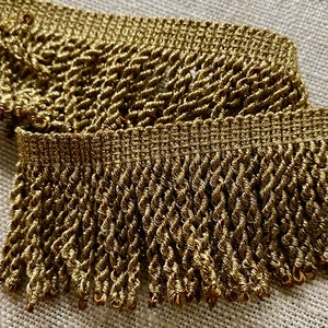 Vintage Gold Metallic Bullion Fringe - Etsy