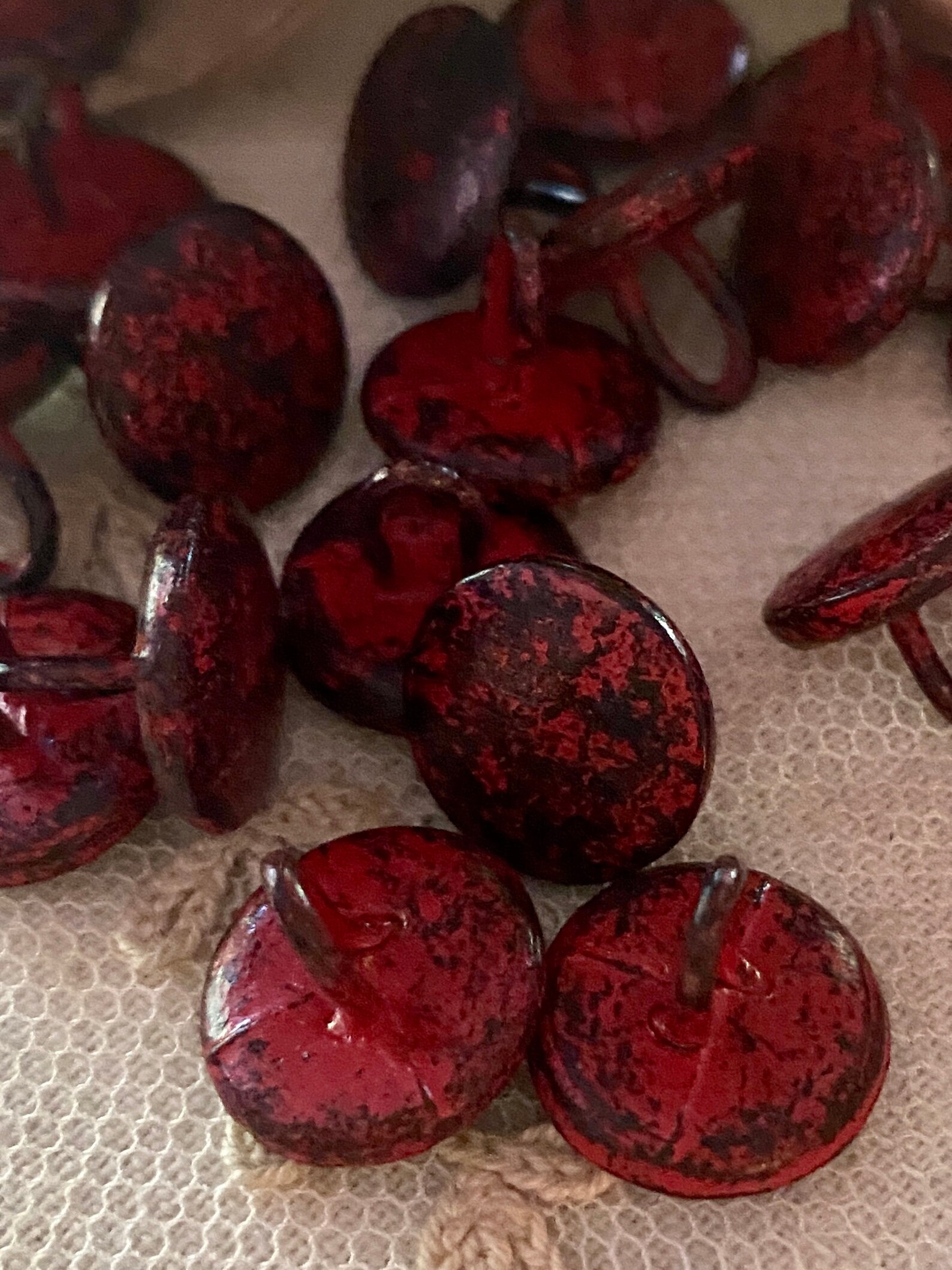 Two Dozen Antique Marbleized Tufting Buttons - Etsy