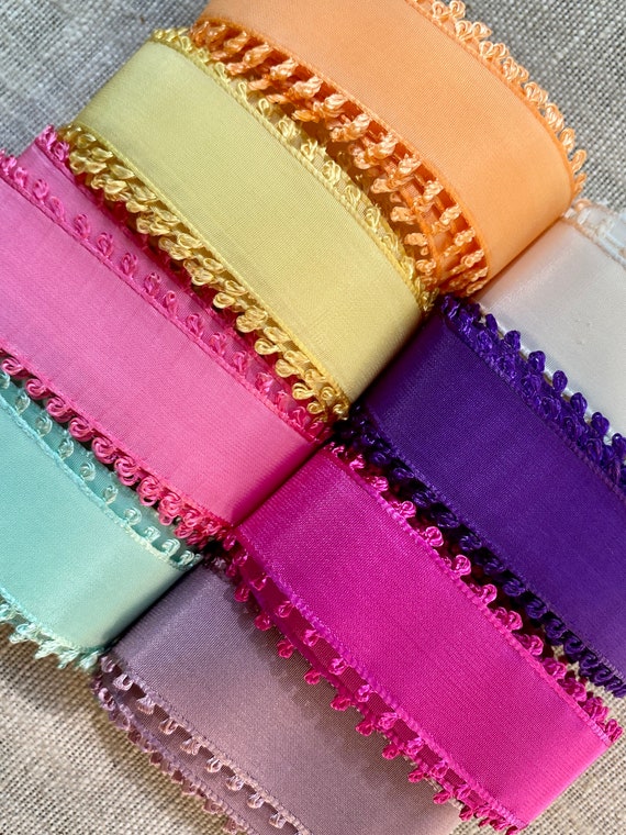 Vintage Picot Ribbon 1 Inch Width | Etsy