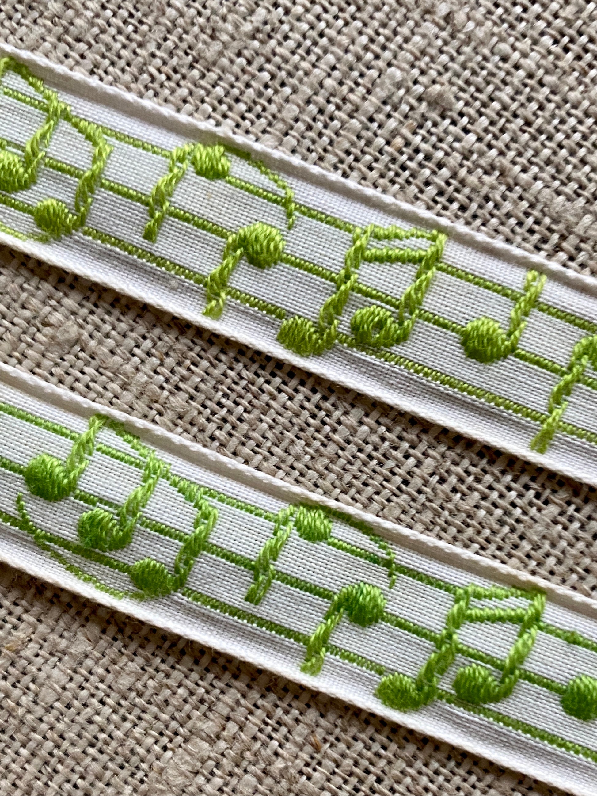 Two Different Color Choices Vintage Musical Notes Trim - Etsy