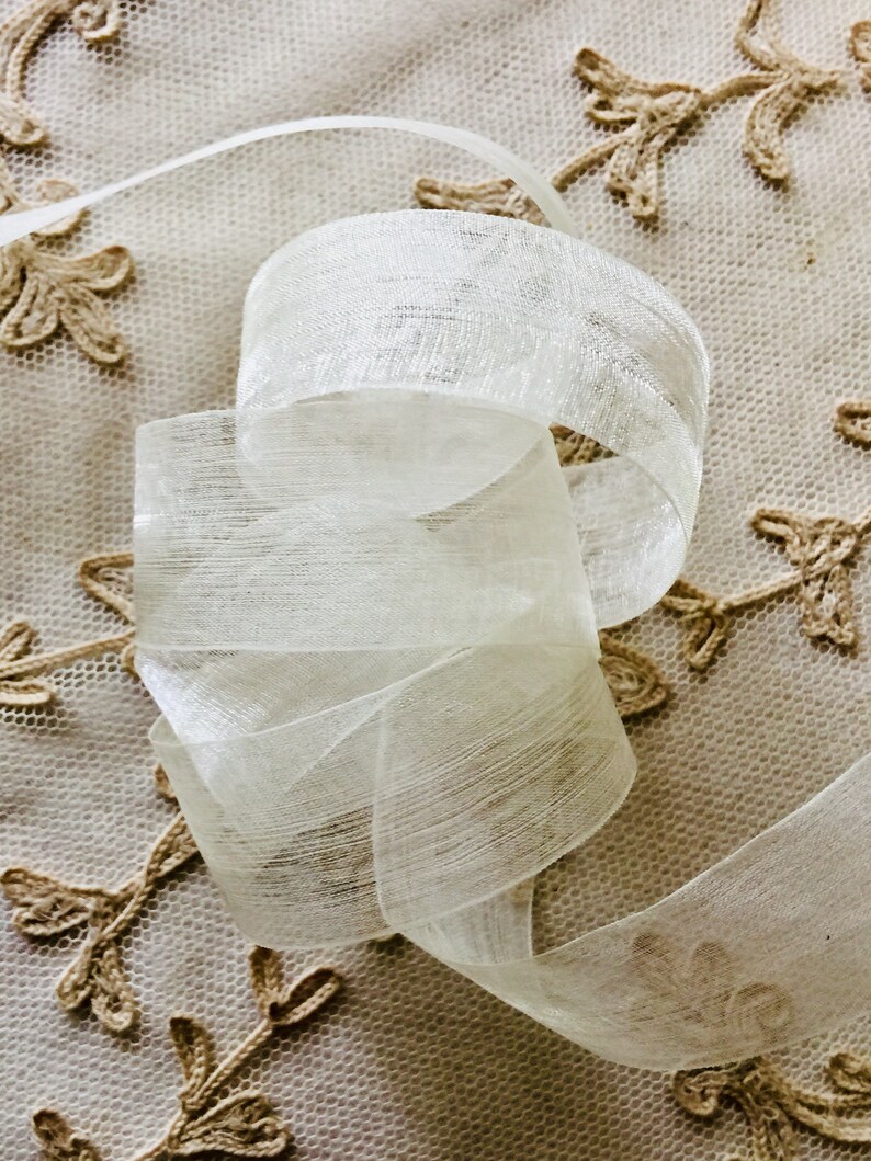 Vintage Silk Organdy Ribbon 10 Yards - Etsy