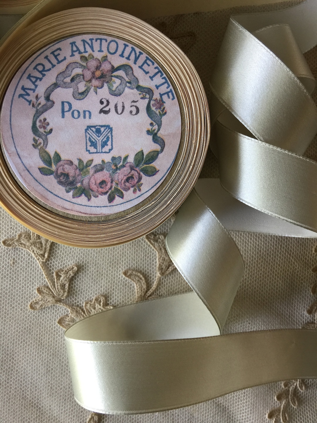 Pale Blue/grey Silk Satin Ribbon Ribbon by the Roll - Etsy