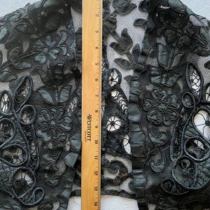 Antique Unfinished Embroidered Appliques on Net Bolero - Etsy