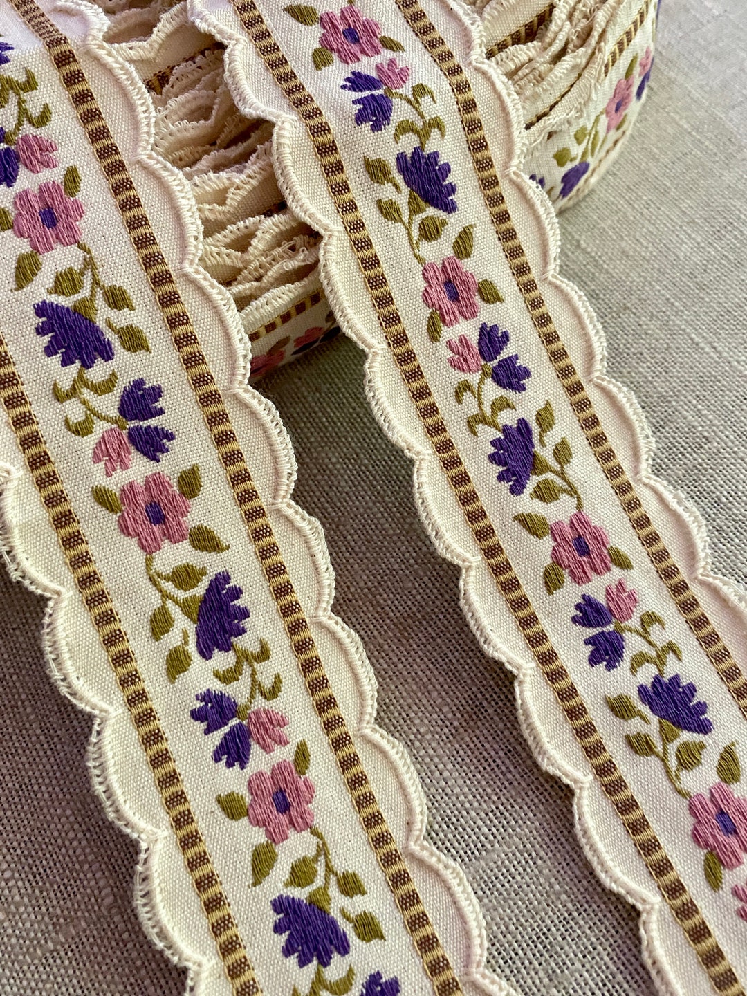 1970's Flower Power Trim Original Unused - Etsy