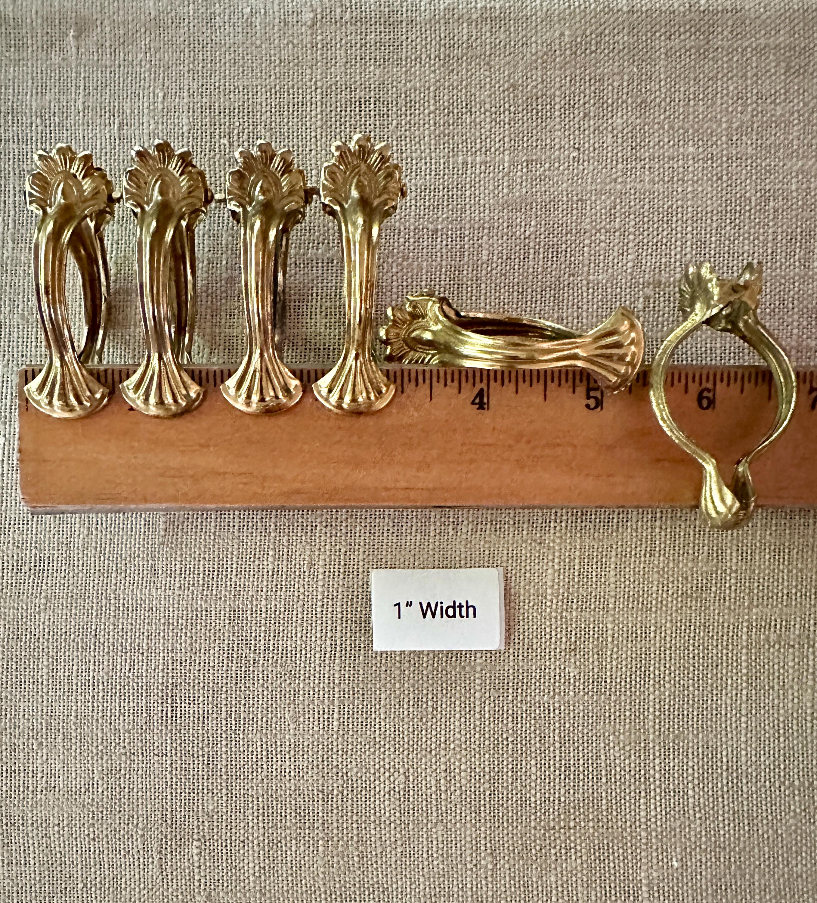 Vintage Brass Plated Café Curtain Clips in Different Size Choices - Etsy UK