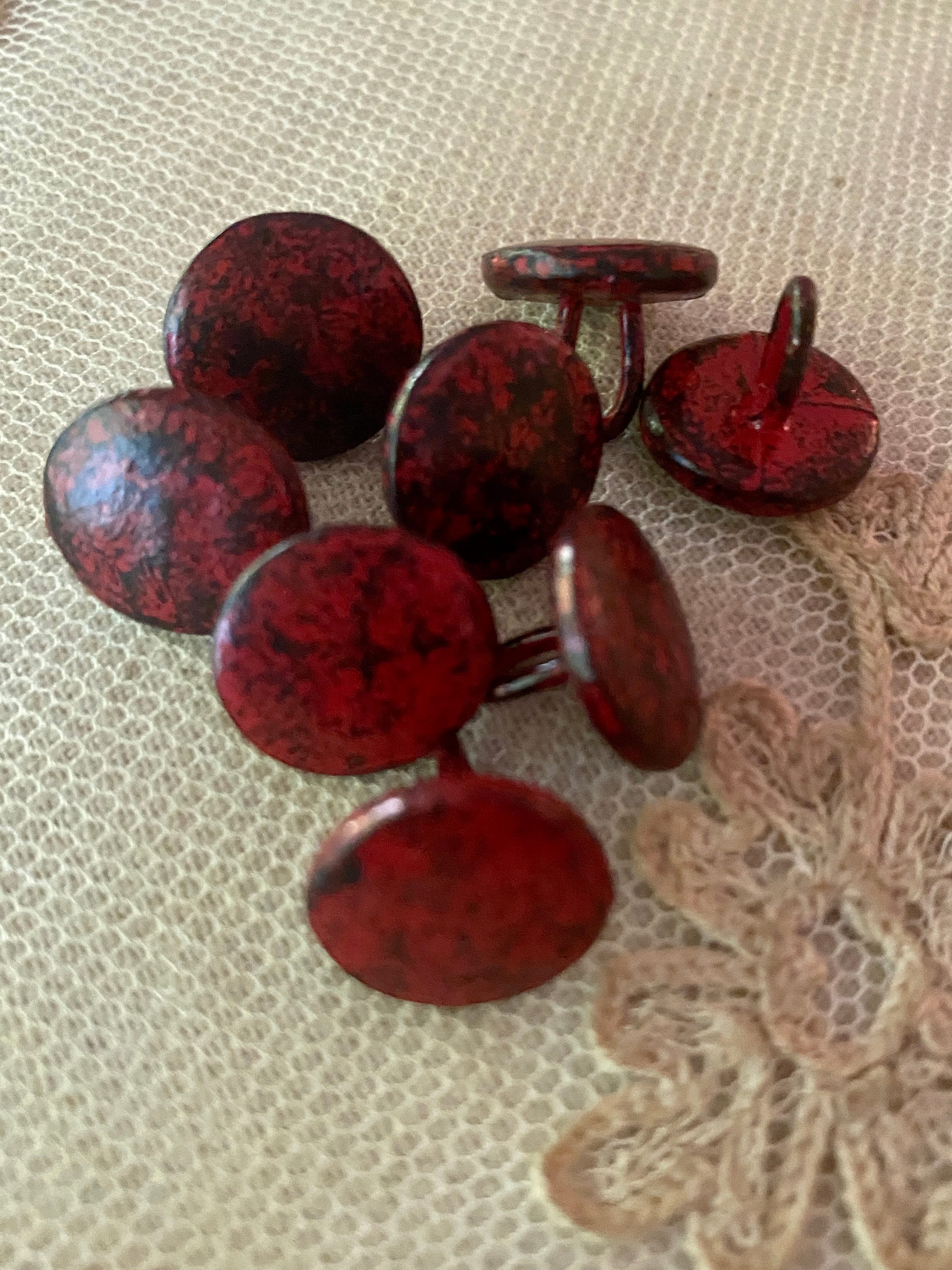 Two Dozen Antique Marbleized Tufting Buttons - Etsy