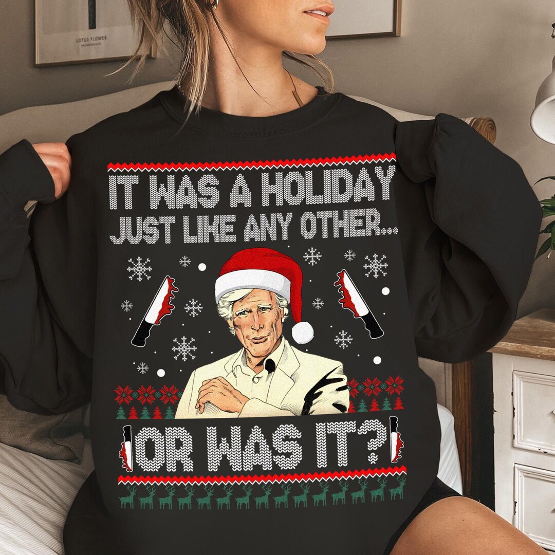 True Crime Ugly Christmas Sweater Party Sweatshirt, Keith Morrison Ugly ...