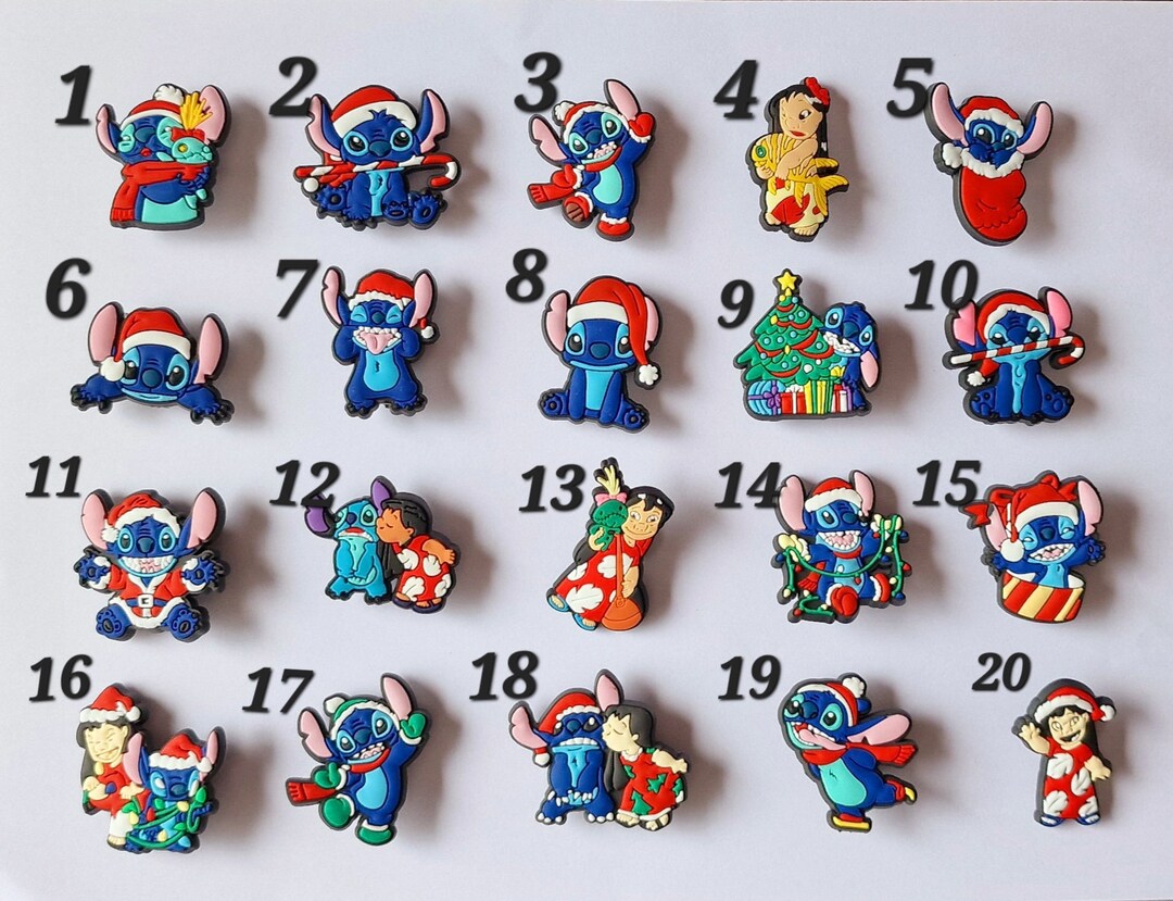 Christmas Lilo Stitch Angel Croc Shoe Charms Jibbitz. Aloha Birthday ...
